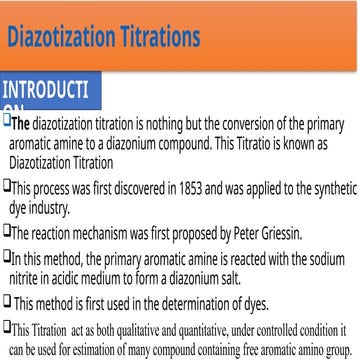 Diazotisation and coupling reaction | PPTX