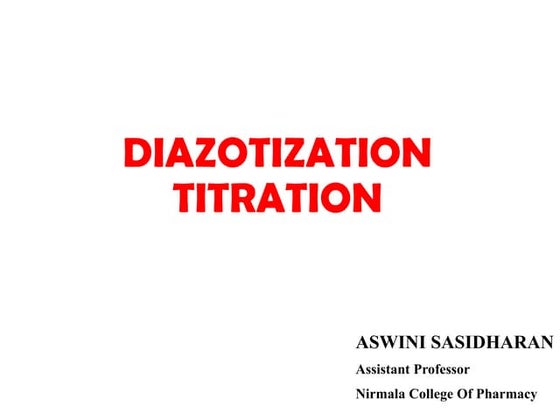 Diazotisation and coupling reaction | PPTX | Chemistry | Science