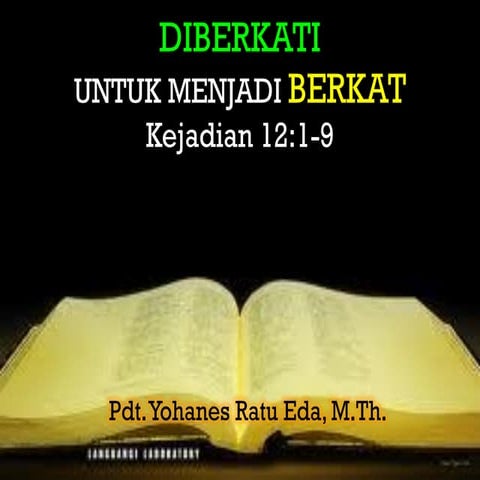 Diberkati untuk menjadi berkat1 | PDF