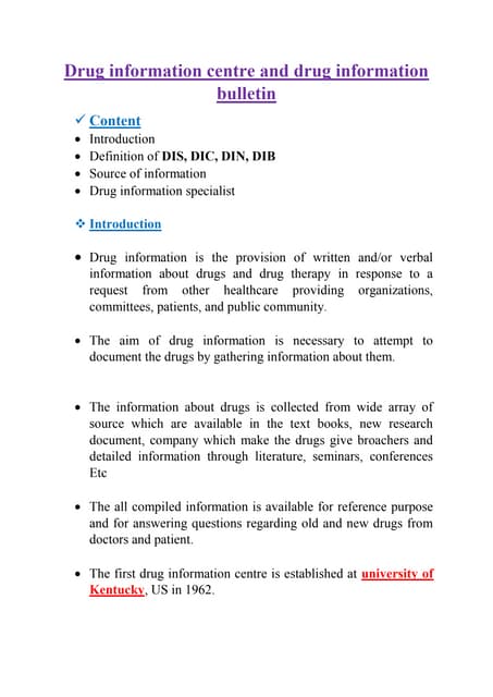Drug Information Center and its resources(DIC).pptx