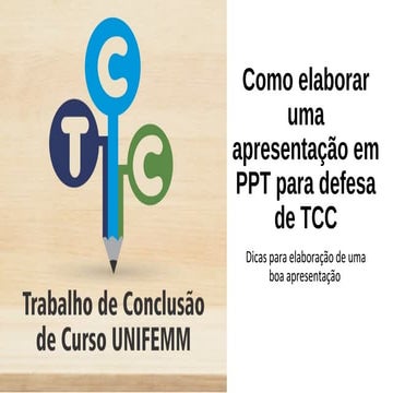 Dicas apresentacao defesa_tcc | PPT