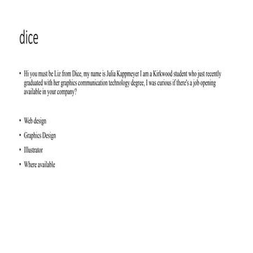 Dice | PPT