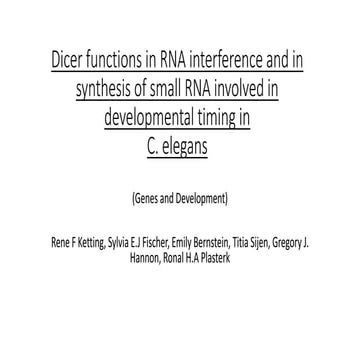 Dicer functions in RNA interference and in synthesis.pptx
