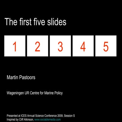 First five slides presentation | PPT