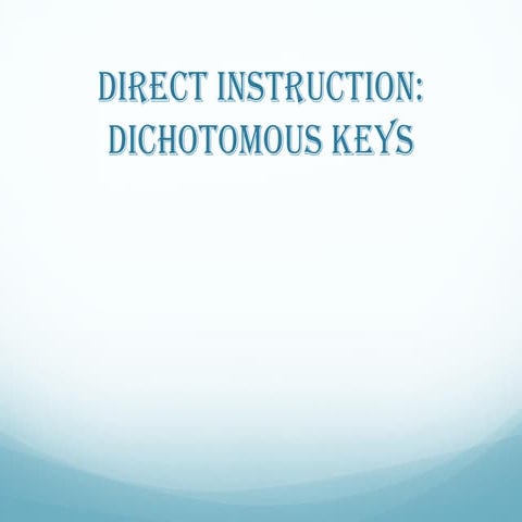 How to make a dichotomous key | PPTX