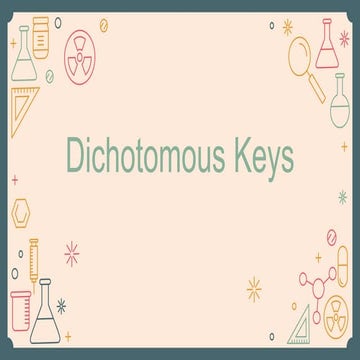 Dichotomous keys lesson | PPTX