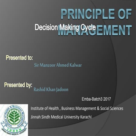 Decision making cycle | PPTX