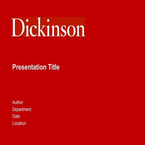 Dickinson sample slides | PPT