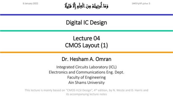 Layout & Stick Diagram Design Rules | PPTX