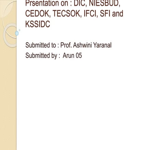 Dic, niesbud, cedok | PPTX