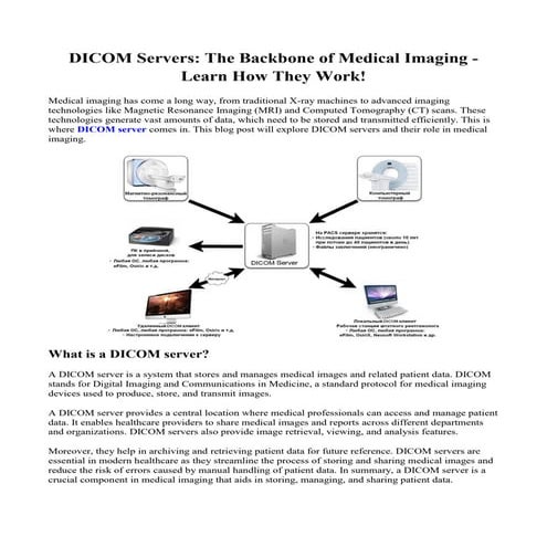 DICOM Servers The Backbone of Medical Imaging - Learn How They Work!.pdf