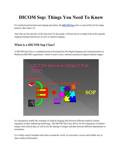 Dicom | PPT | Information Services Industry | Industries