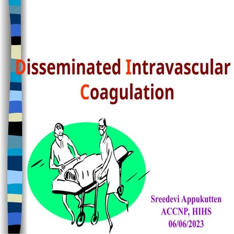DIC medical disease can efficted bain transfing of collot | PPT