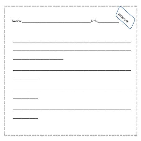 Dictado plantilla | PPT