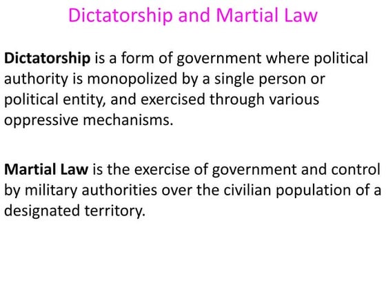 Martial law | PPT