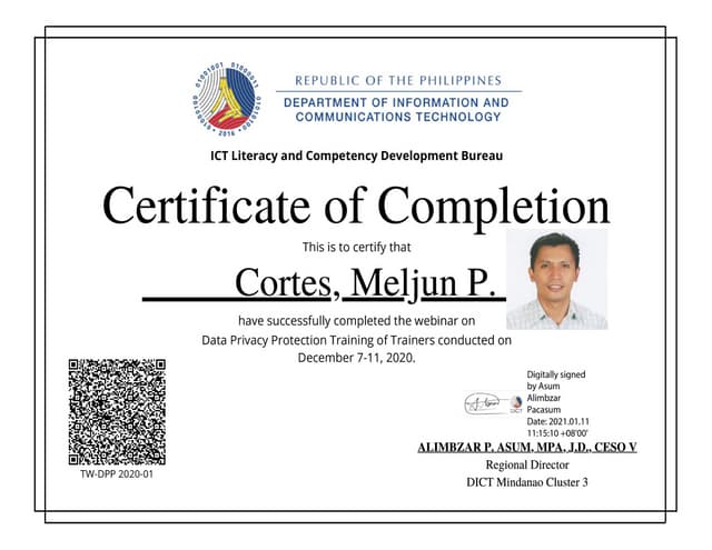 DICT CERTIFICATE INDUSTRIAL REVOLUTION ACADEME | PDF