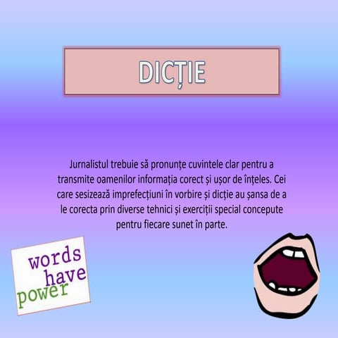 Dictie | PPTX