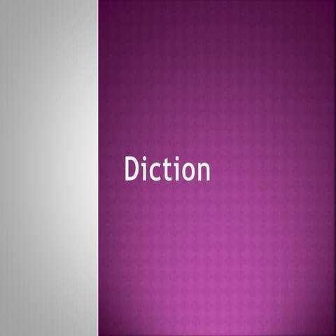 Diction | PPT