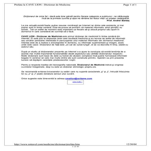 Dictionar medical | PDF