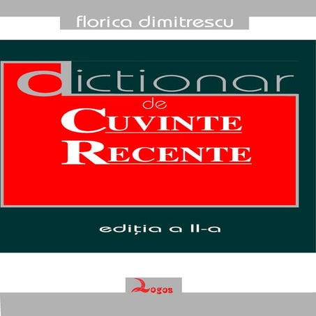 Dictionar dcr dictionar cuvinte recente | PDF