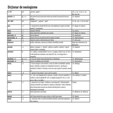 Dictionar de neologisme | PDF