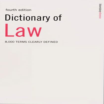 Dictionary Of Law By P.H.Collins | PDF