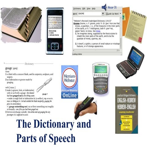 Dictionary And Parts Of Speech | PPT