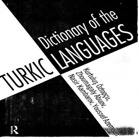 Dictionary of The Turkic | PDF