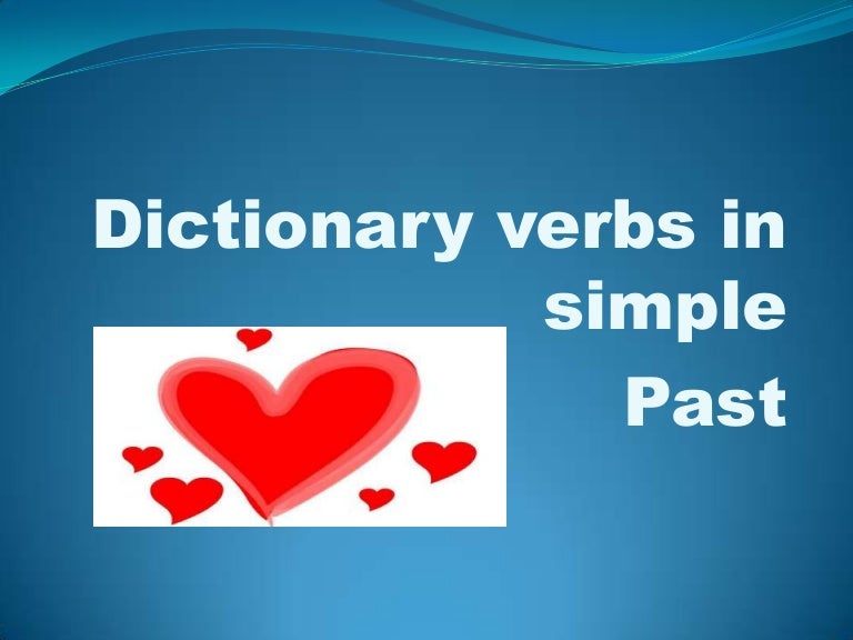 Verb Dictionary In Past verb-dictionary-in-past