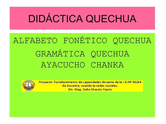 Cancion en quechua | DOC