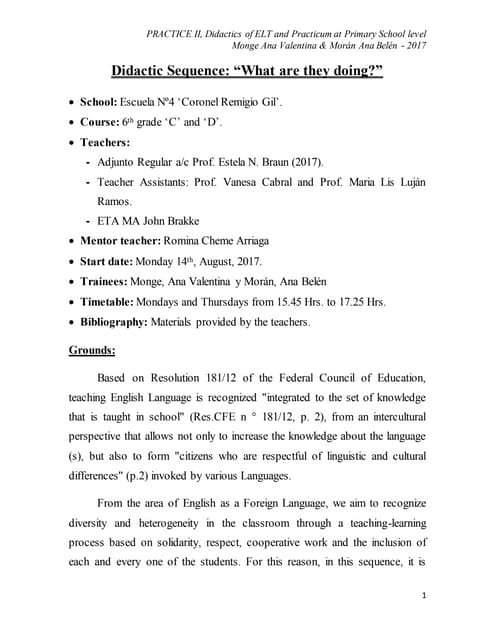 Daily routine session class | PDF