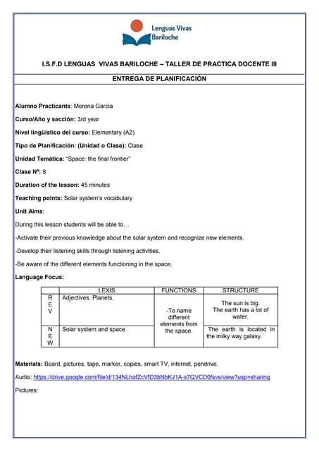 THE GRADE- 6 COT- SOLAR SYSTEM LESSON PLAN | PDF