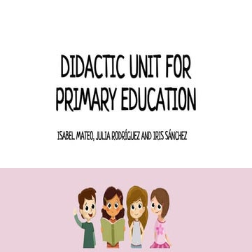 Didactic unit for primary education | PPTX | Women\'s Outerwear | Women ...