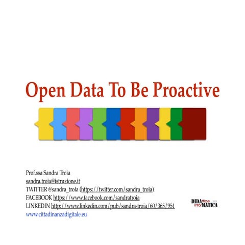 Didamatica 2015 Open Data To be Proactive | PDF | Education