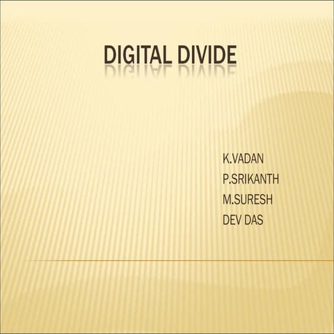 Digital Divide | PPT
