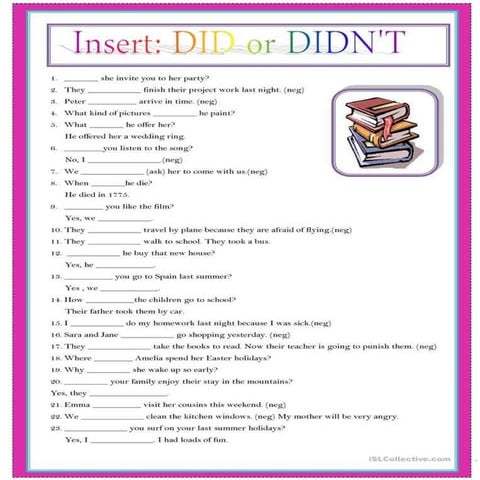 Did worksheet | PDF
