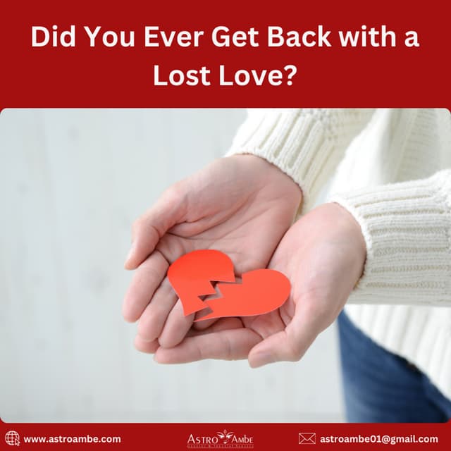 Did You Ever Get Back with a Lost Love.pdf