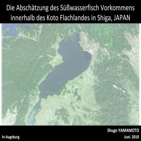 Die abschätzung des süßwasserfisch vorkommens innerhalb des koto ...