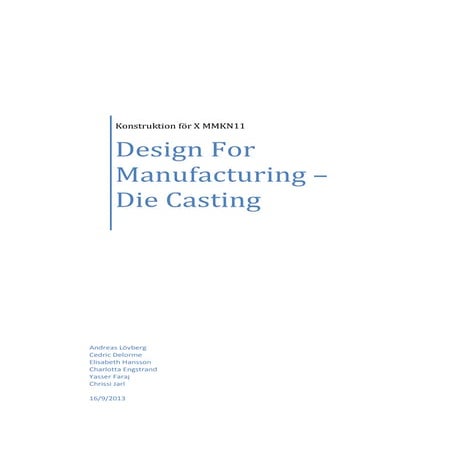 Die casting | PDF