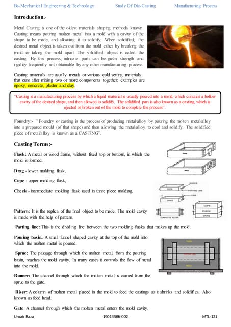 Chapter 1 introduction to casting process | PPT