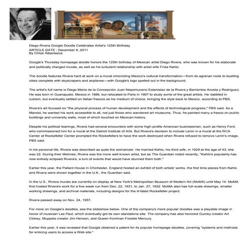 Diego rivera google | PDF