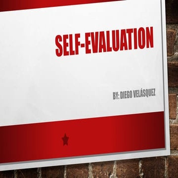 Diego self evaluation | PPT