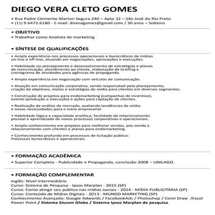 Diego - CV | PDF