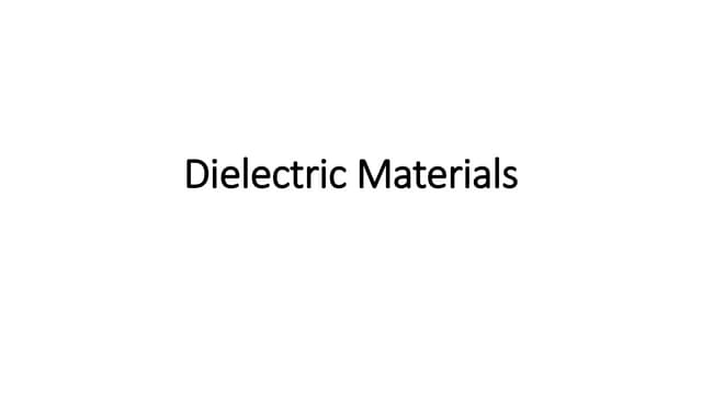 Polarization in Dielectrics | Applied Physics - II | Dielectrics | PDF