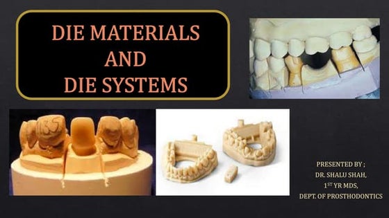 cast and die preparation in fixed prosthodontics | PPT