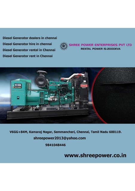 Diesel Generator rent in Chennai.pdf