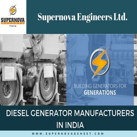 Supernova Gensets - Diesel Generator Manufacturers in India | PPT