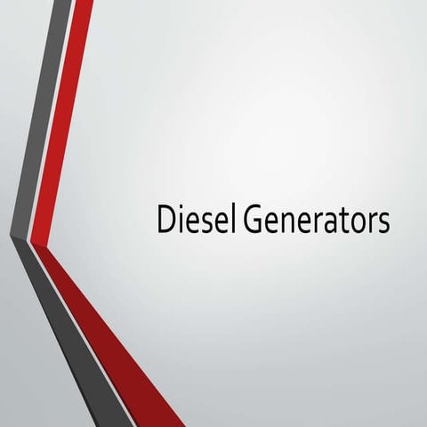 Diesel generators | PPTX