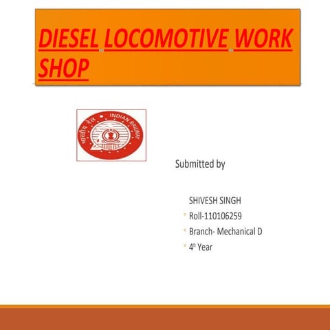 Diesel locomotive workshop | PPT