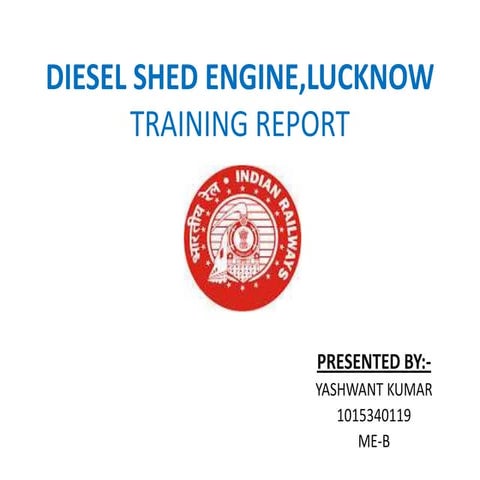 Diesel shed engine,lucknow | PPTX